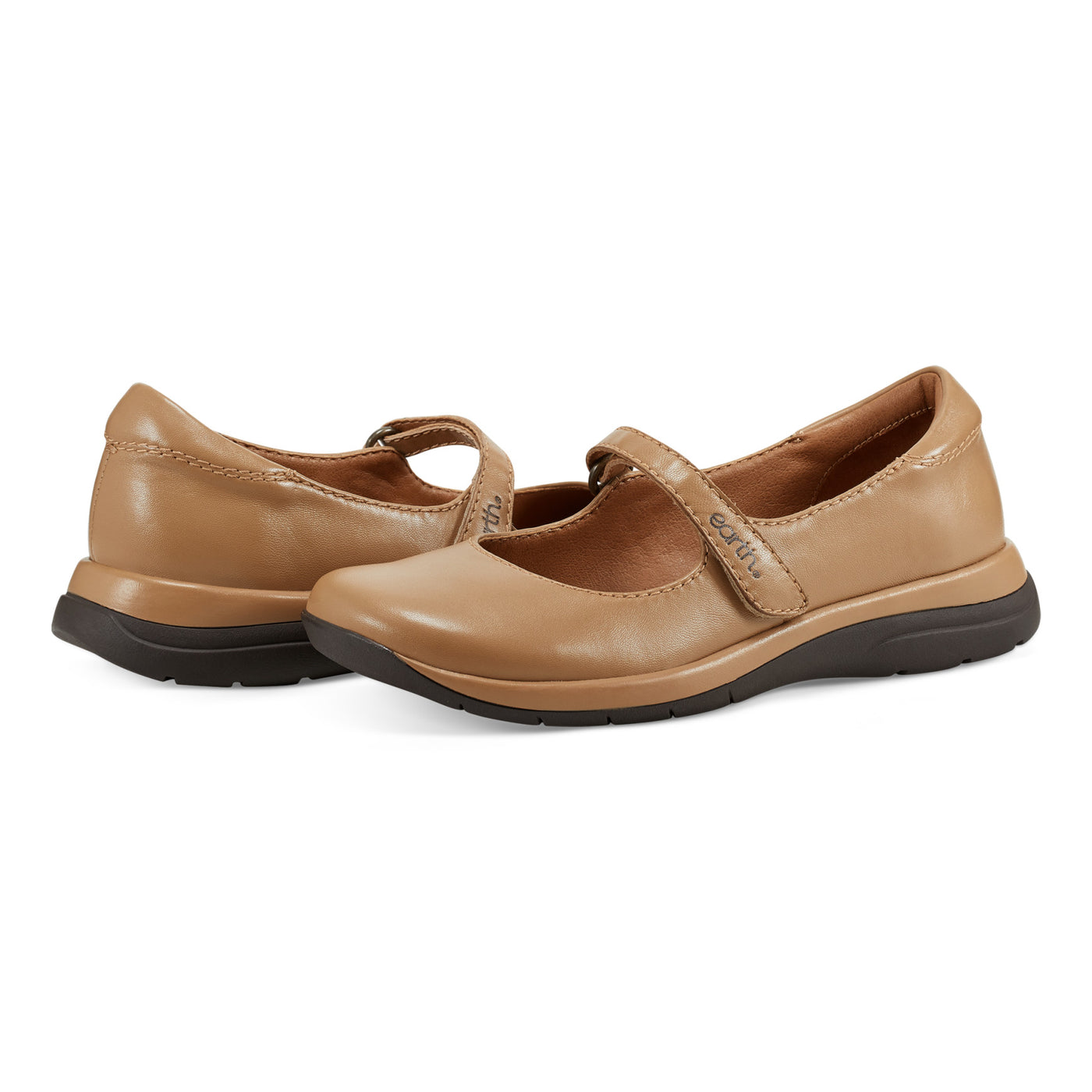 Women's Tose Lug Sole Square Toe Casual Ballet Flats - Medium Natural ...