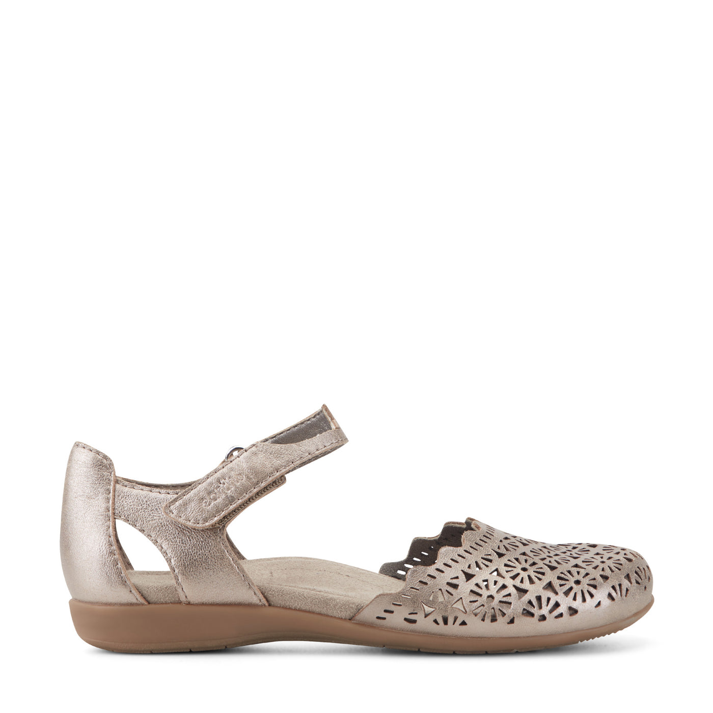 Women's Bronnie Casual Slip-On Perforated Sandals - Rose Gold Leather ...