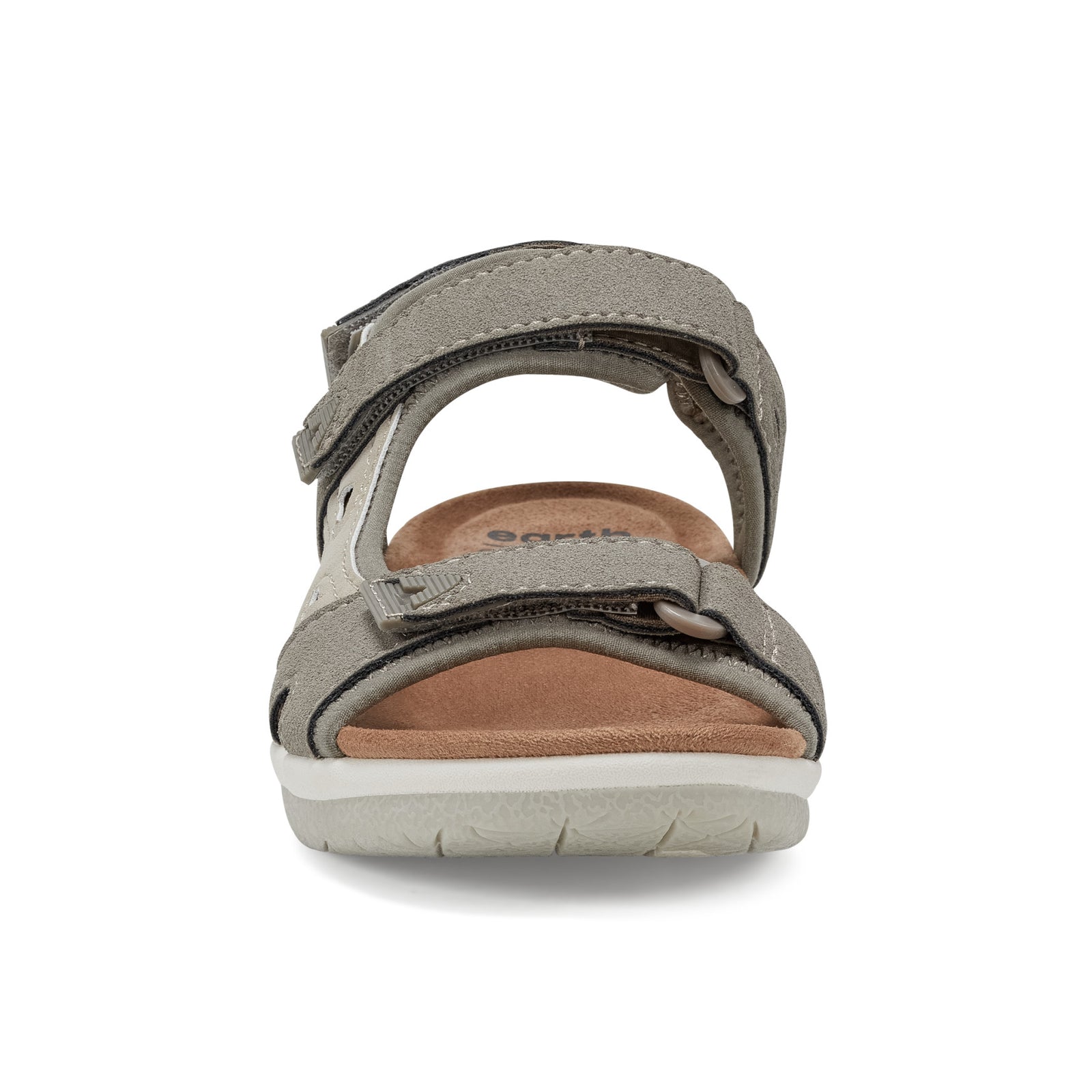 Women's Skylar Round Toe Lightweight Casual Flat Sandals - Light Grey ...