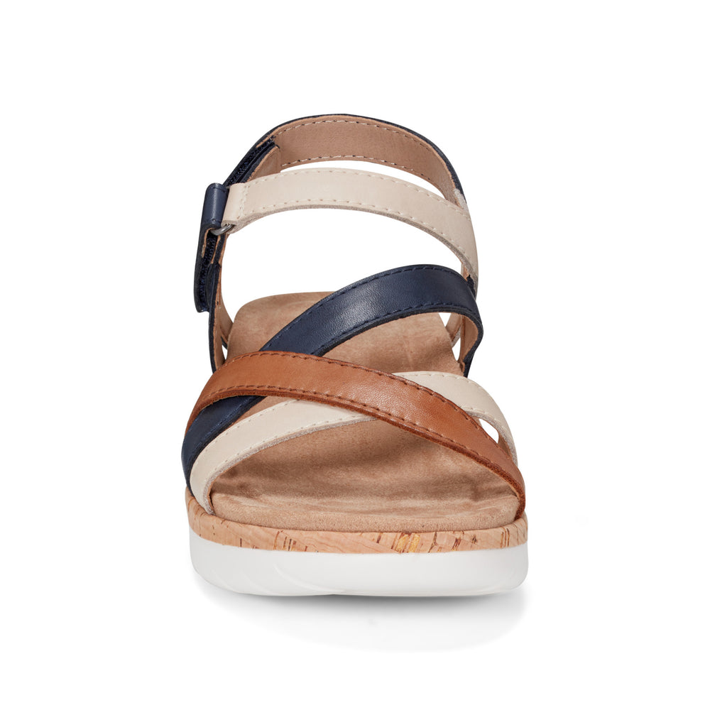 Women's Rosie Open Toe Strappy Flat Casual Sandals - Natural Multi ...