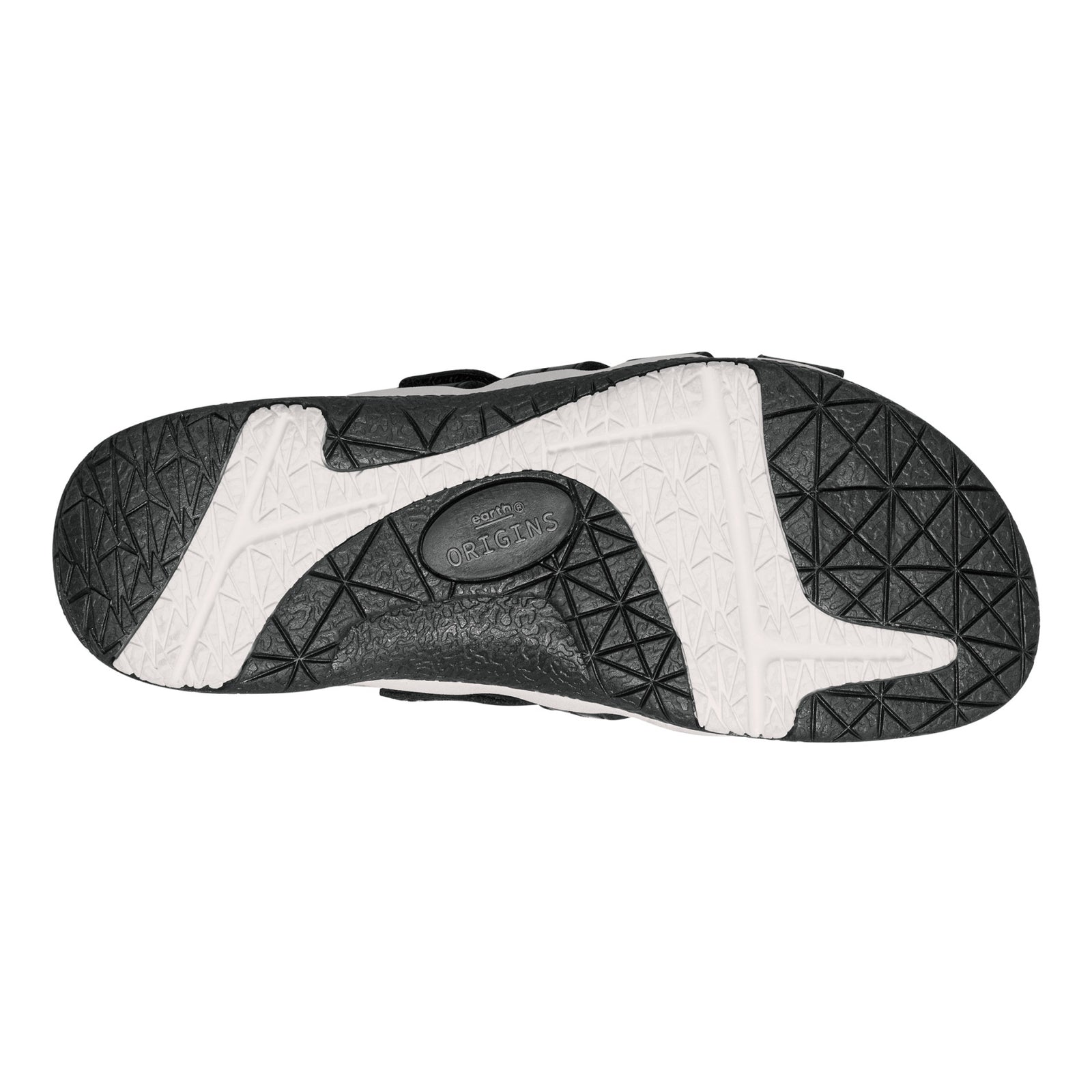 Women's Sassoni Strappy Casual Slip-On Flat Sandals - Black | earth® shoes
