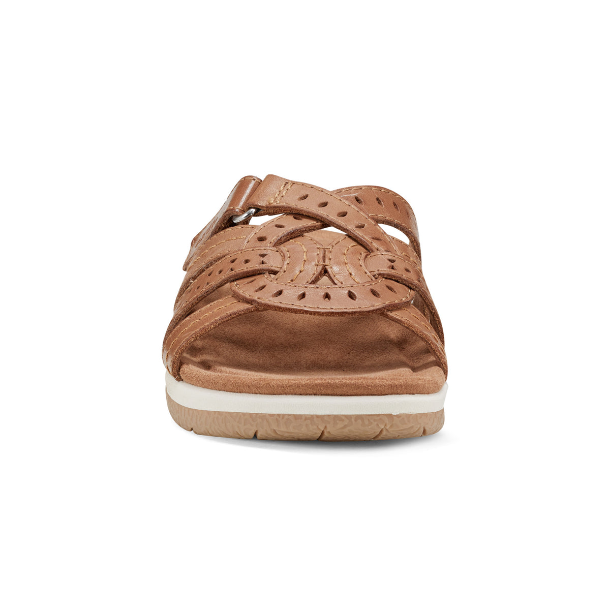 Women's Sassoni Strappy Casual Slip-On Flat Sandals - Medium Natural ...