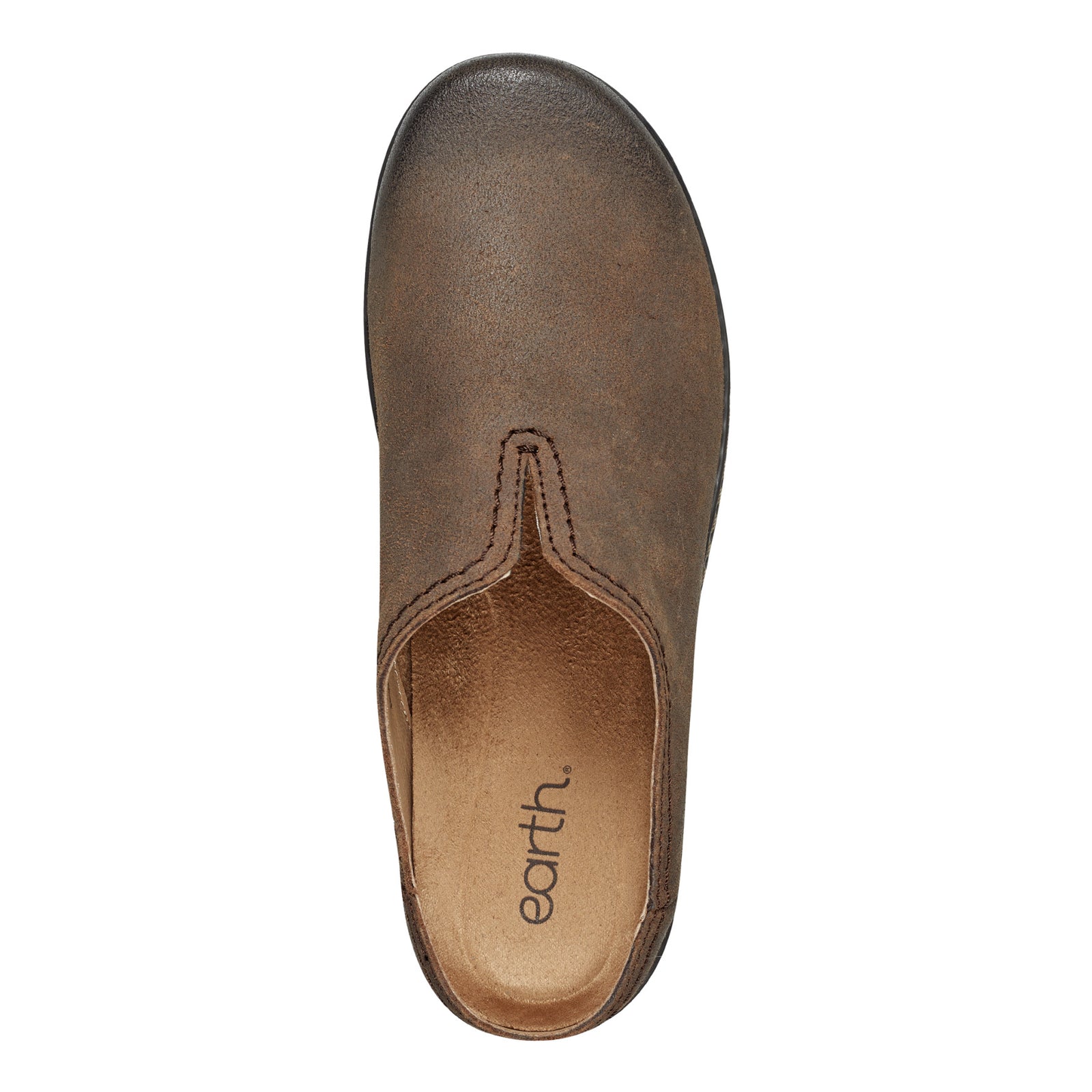 Women's Kolia Round Toe Slip-on Casual Clogs - Dark Brown Suede | earth ...