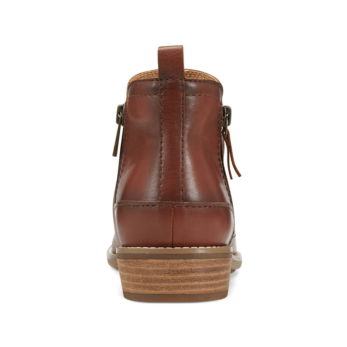 Women's Nadya Round Toe Ruched Casual Booties - Medium Brown | earth® shoes