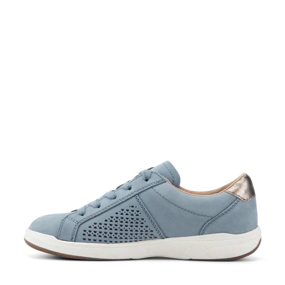 Women's Netta Round Toe Casual Lace-up Sneakers - Medium Blue | earth ...