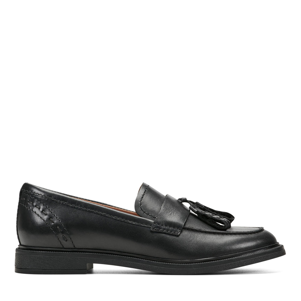 Women's Deeana Tassel Loafers - Black Leather | earth® shoes