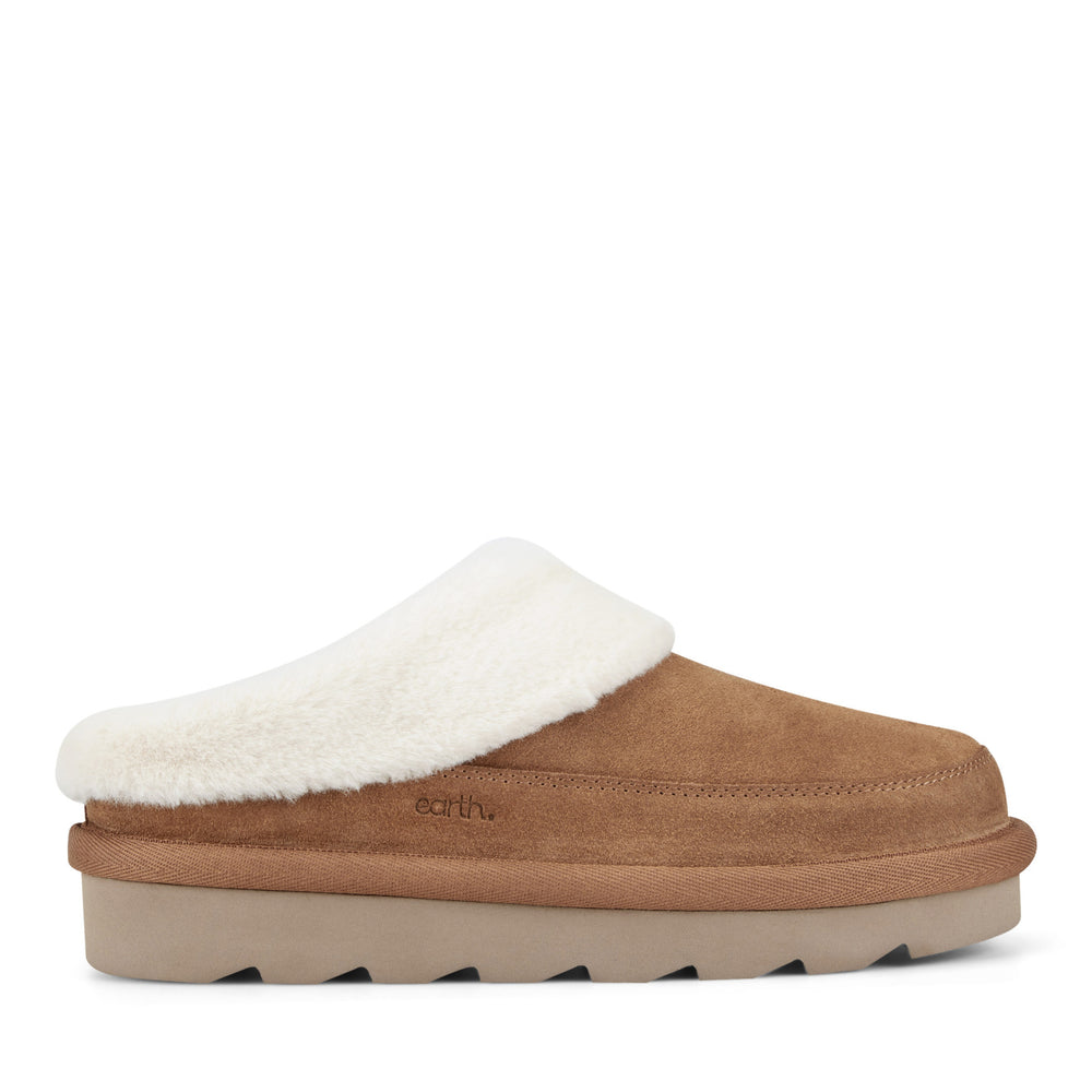 Women's Cabera Suede Cozy Clogs - Medium Brown | earth® shoes