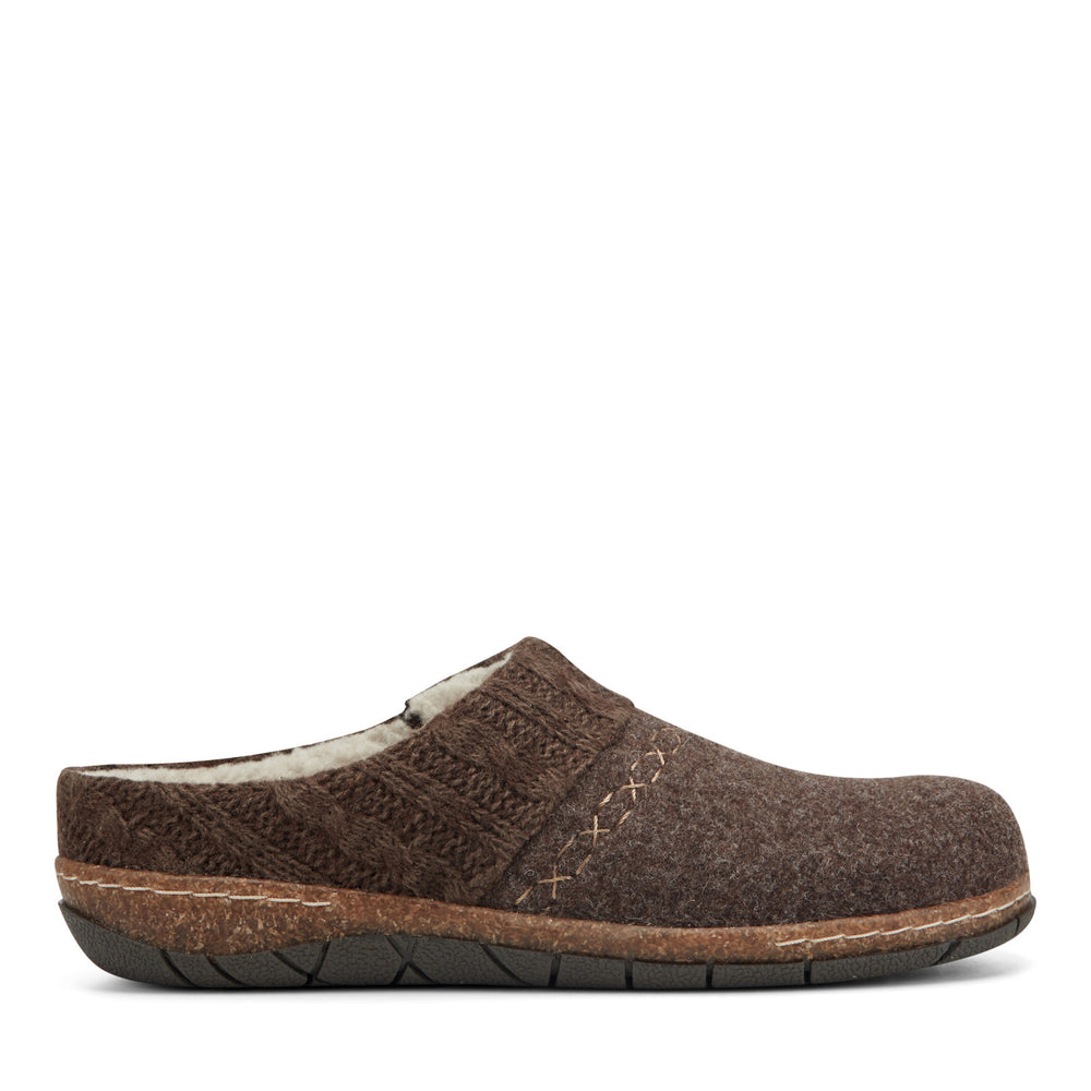Women's Elyot Slip-On Clogs - Dark Brown Wool | earth® shoes