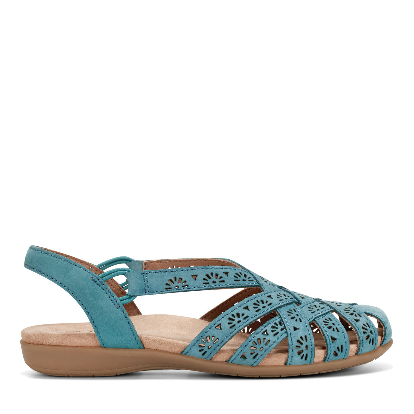 Women's Briel Round Toe Casual Slingback Flat Sandals - Turquoise ...