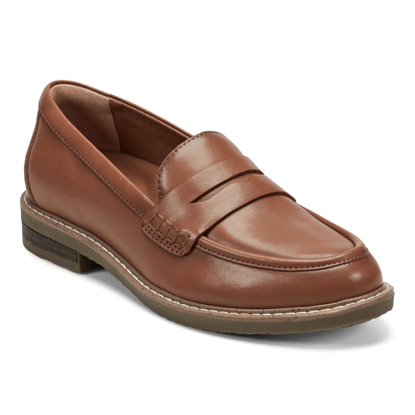 Women's Javas Slip-on Penny Loafers - Medium Brown Leather | earth® shoes