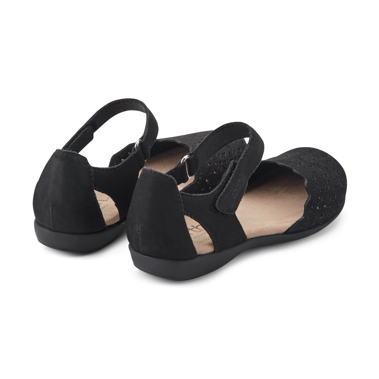 Women's Bronnie Casual Slip-On Perforated Sandals - Black Leather ...